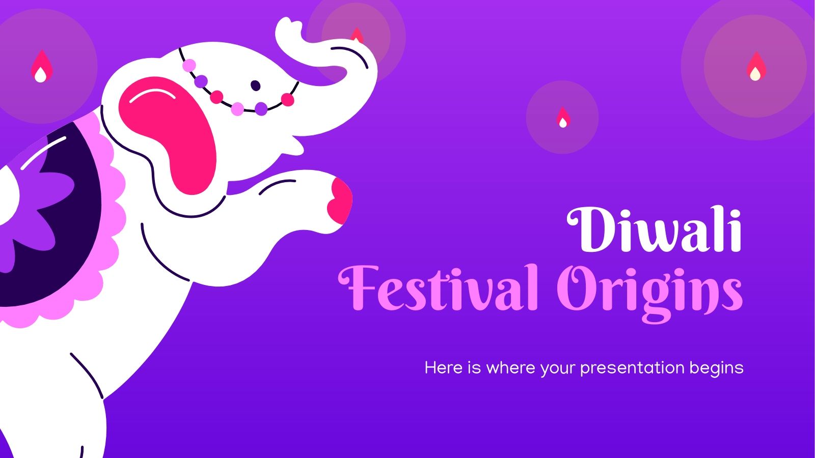 Diwali Festival Origins Google Slides & PowerPoint template