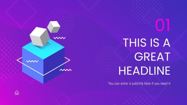 3D Background Google Slides Theme and PowerPoint Template