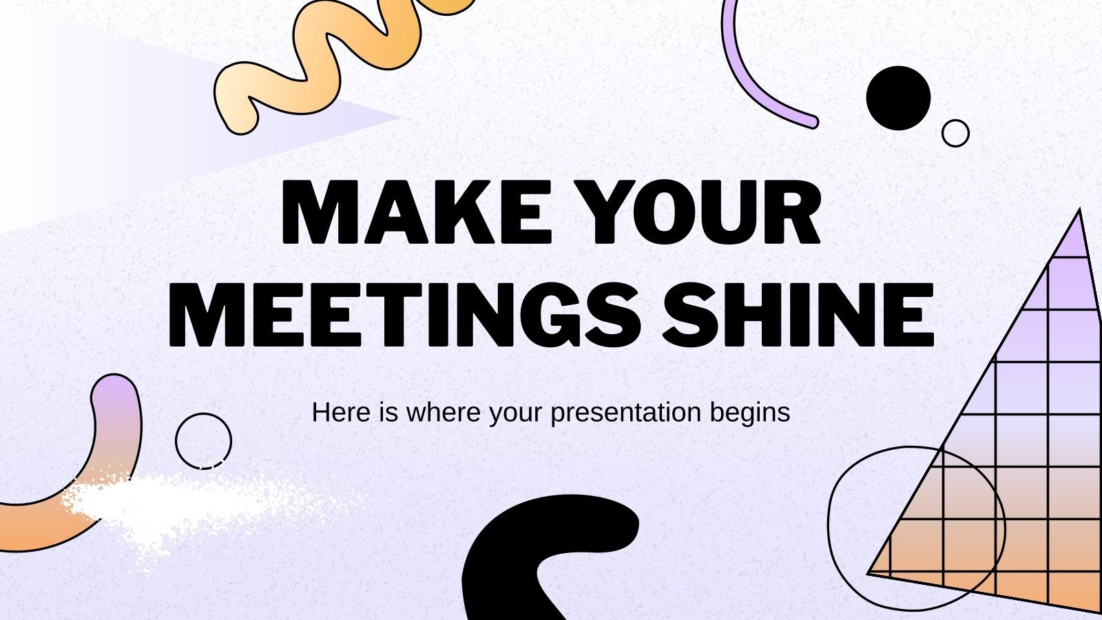 Make Your Meetings Shine | Google Slides & PPT template