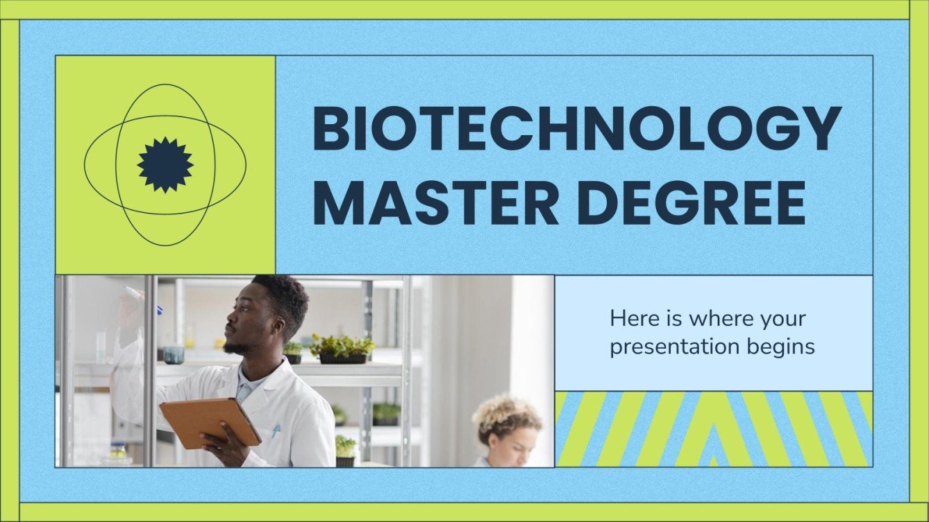 Google Slides and PowerPoint templates about biotechnology