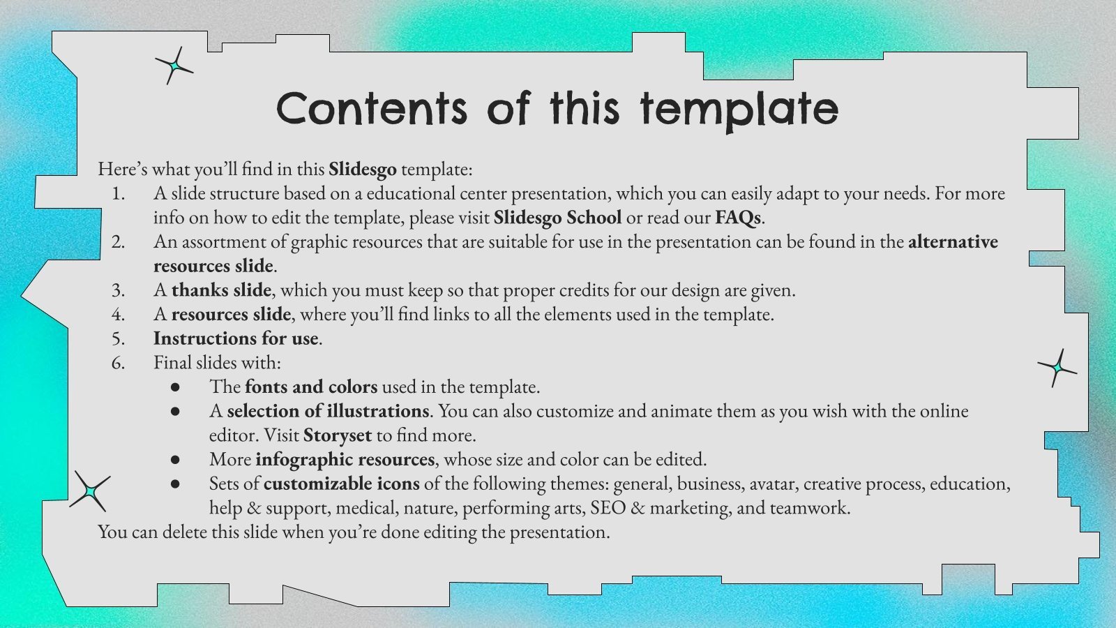 Enrichment School Center | Google Slides & PPT template