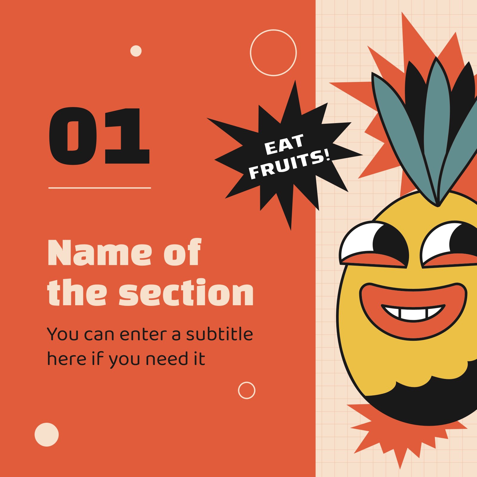 Eat Fruit! IG Posts | Google Slides and PowerPoint