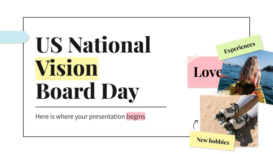 Vision board templates for Google Slides & PowerPoint