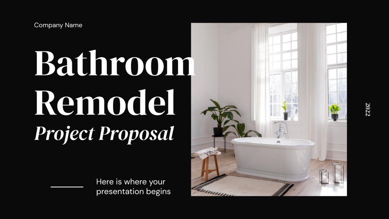 Bathroom Remodel Project Proposal | Google Slides & PPT