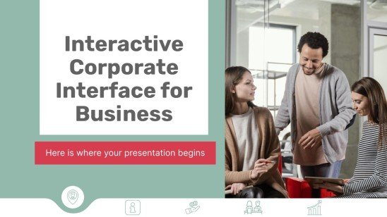 Interface corporative interactive pour les entreprises | PPT