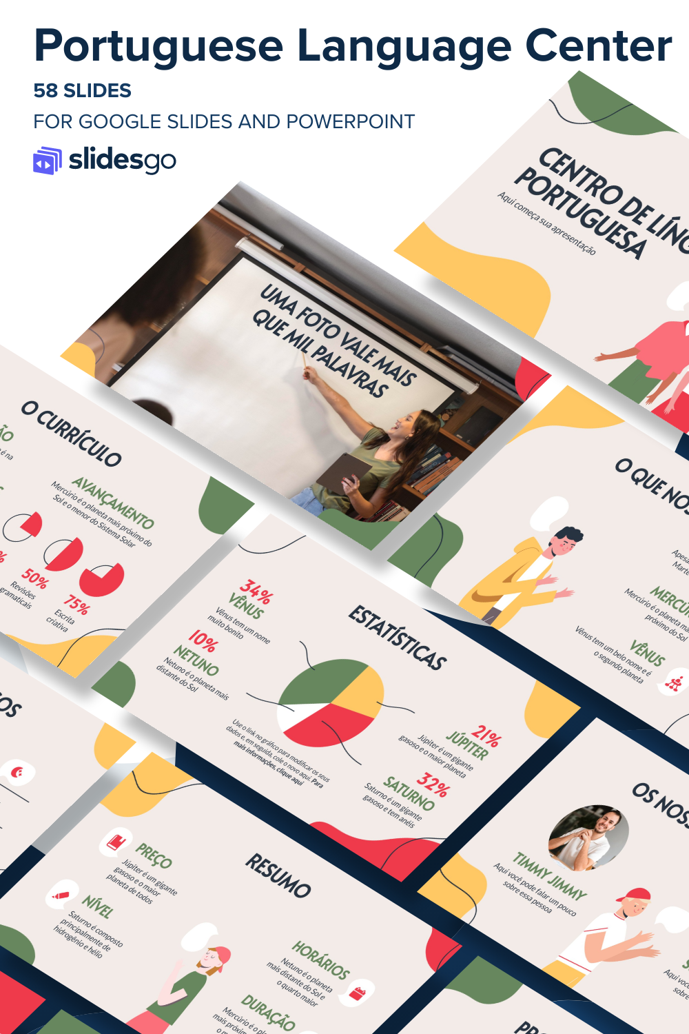 Portuguese Language Center | Google Slides & PowerPoint