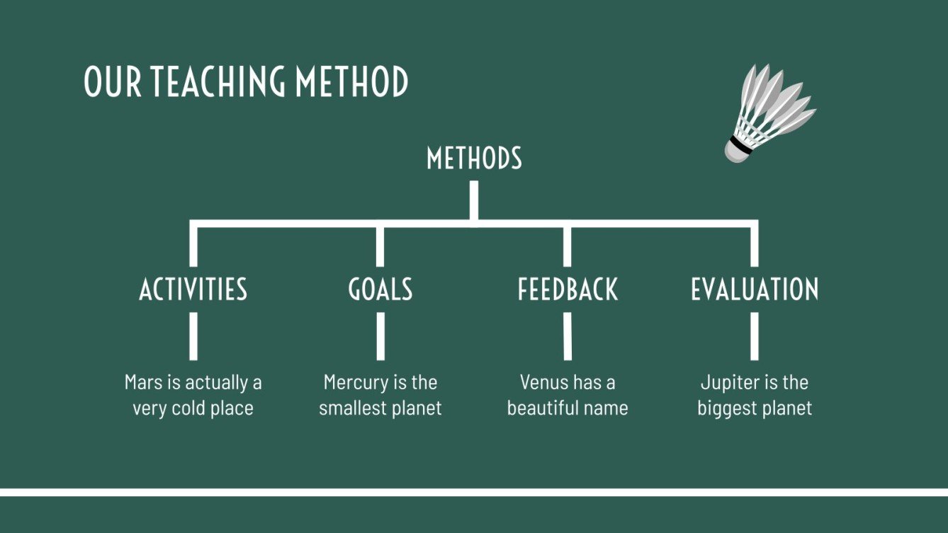 Badminton Sports Center | Google Slides and PowerPoint