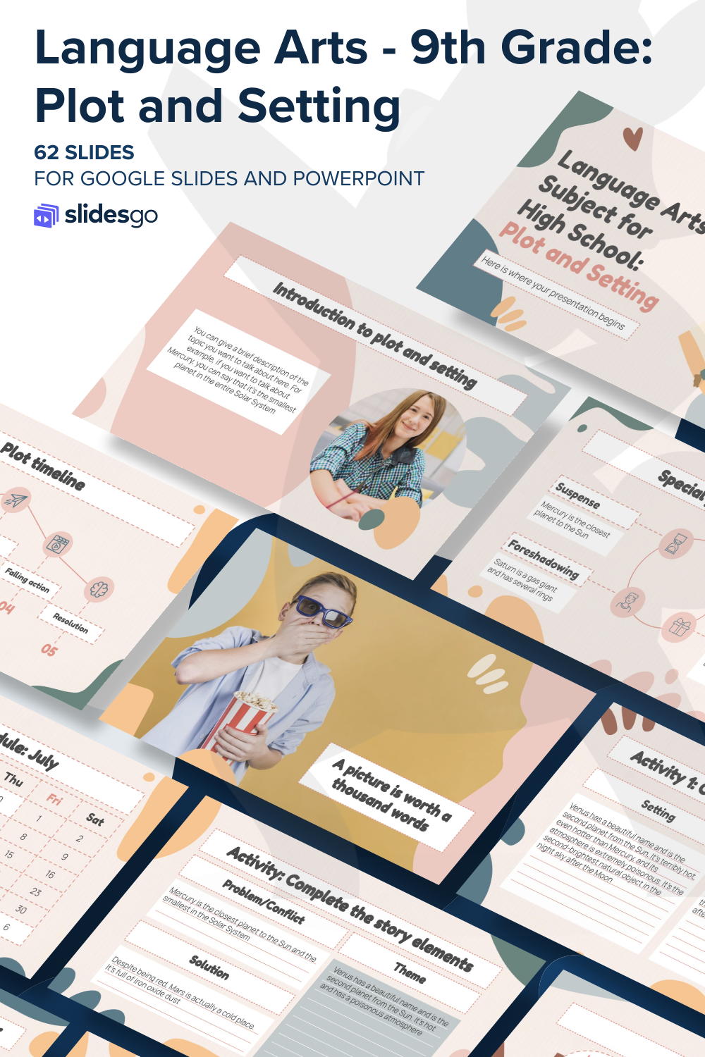 Language Arts: Plot and Setting | Google Slides & PowerPoint