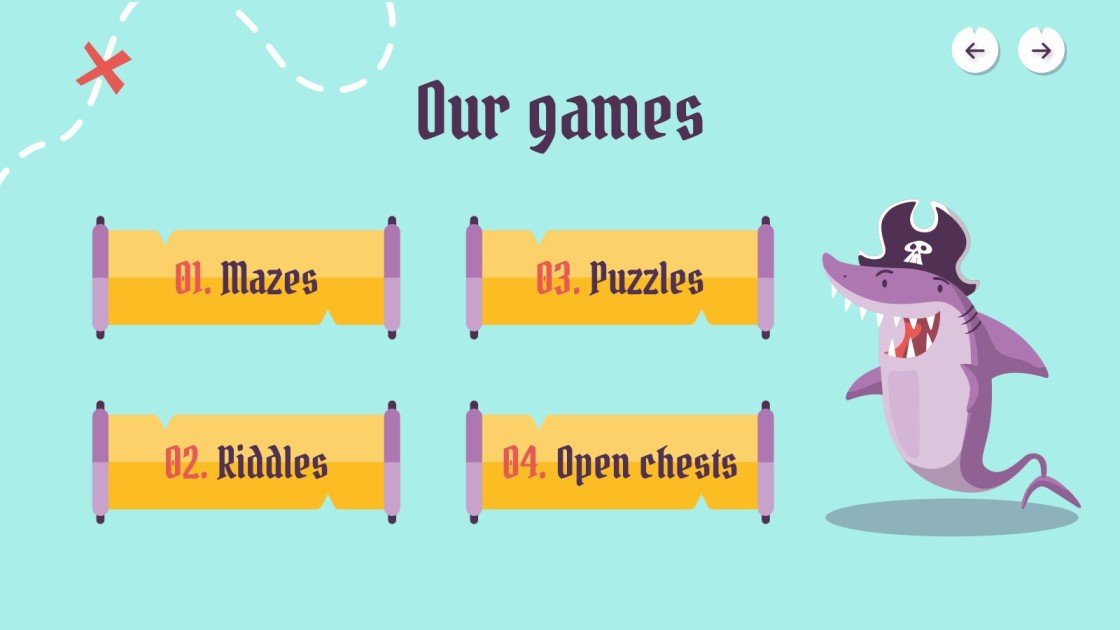 Treasure Hunt Google Slides and PowerPoint template