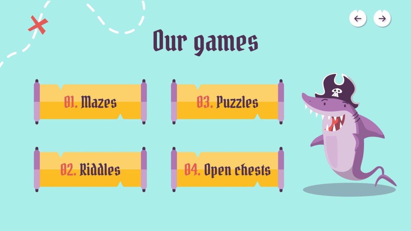 Treasure Hunt Google Slides and PowerPoint template