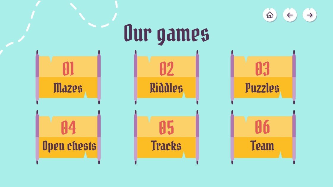 Treasure Hunt Google Slides and PowerPoint template