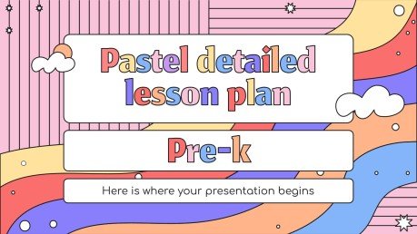 Pastel Detailed Lesson Plan for Pre-K | Google Slides & PPT