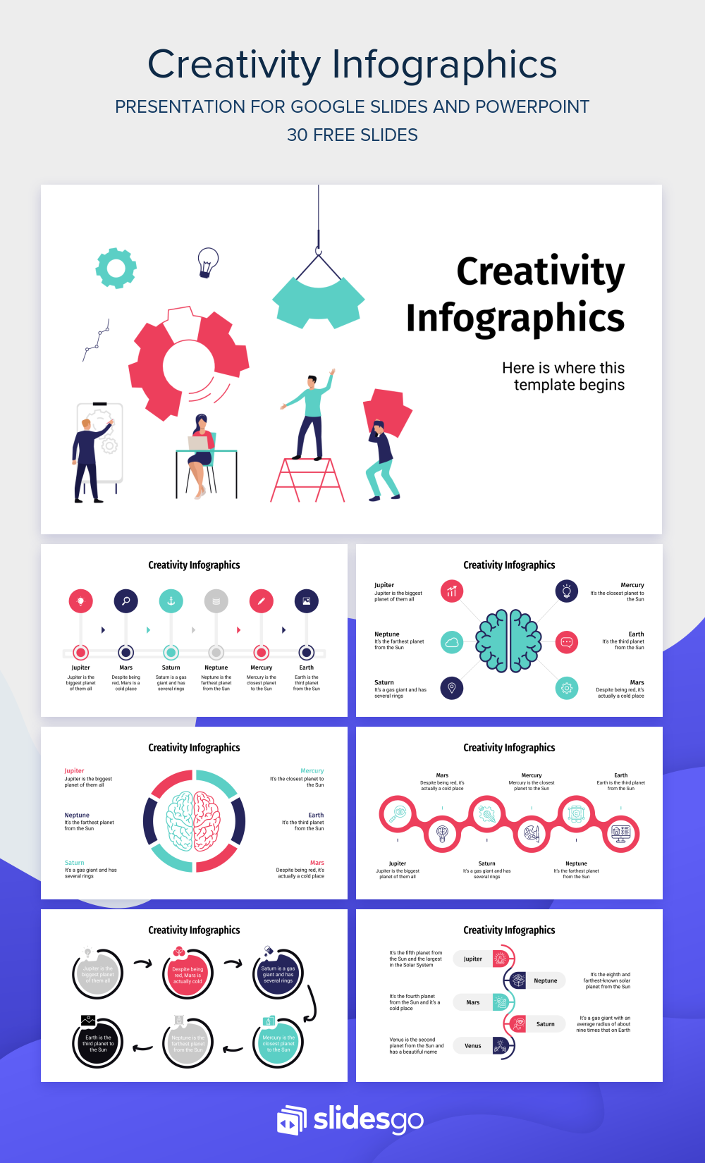 Free Creativity Infographics for Google Slides and PowerPoint