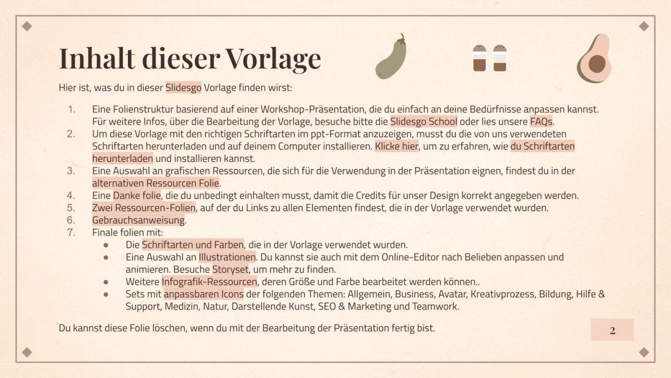 German Recipes Workshop | Google Slides and PowerPoint