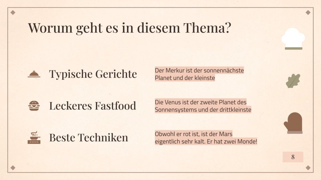 German Recipes Workshop | Google Slides and PowerPoint