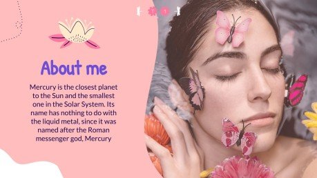 Butterflies Portfolio Google Slides and PowerPoint template