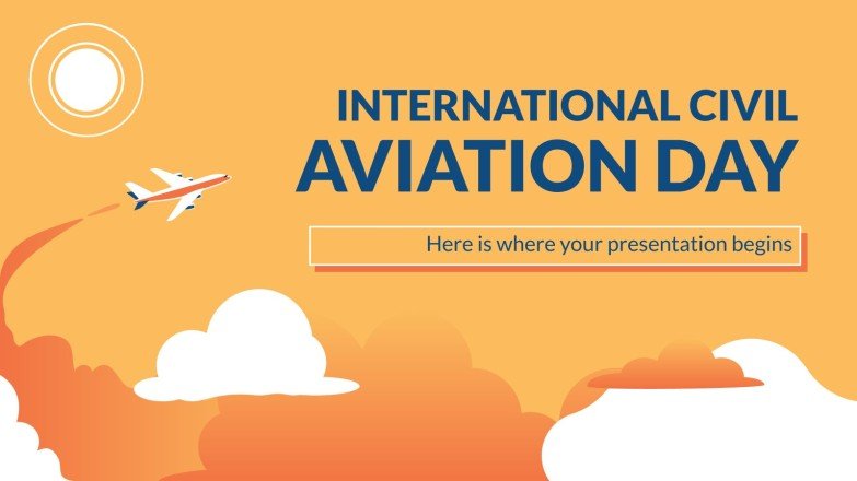 Plantillas gratis sobre aviones para Google Slides y PowerPoint