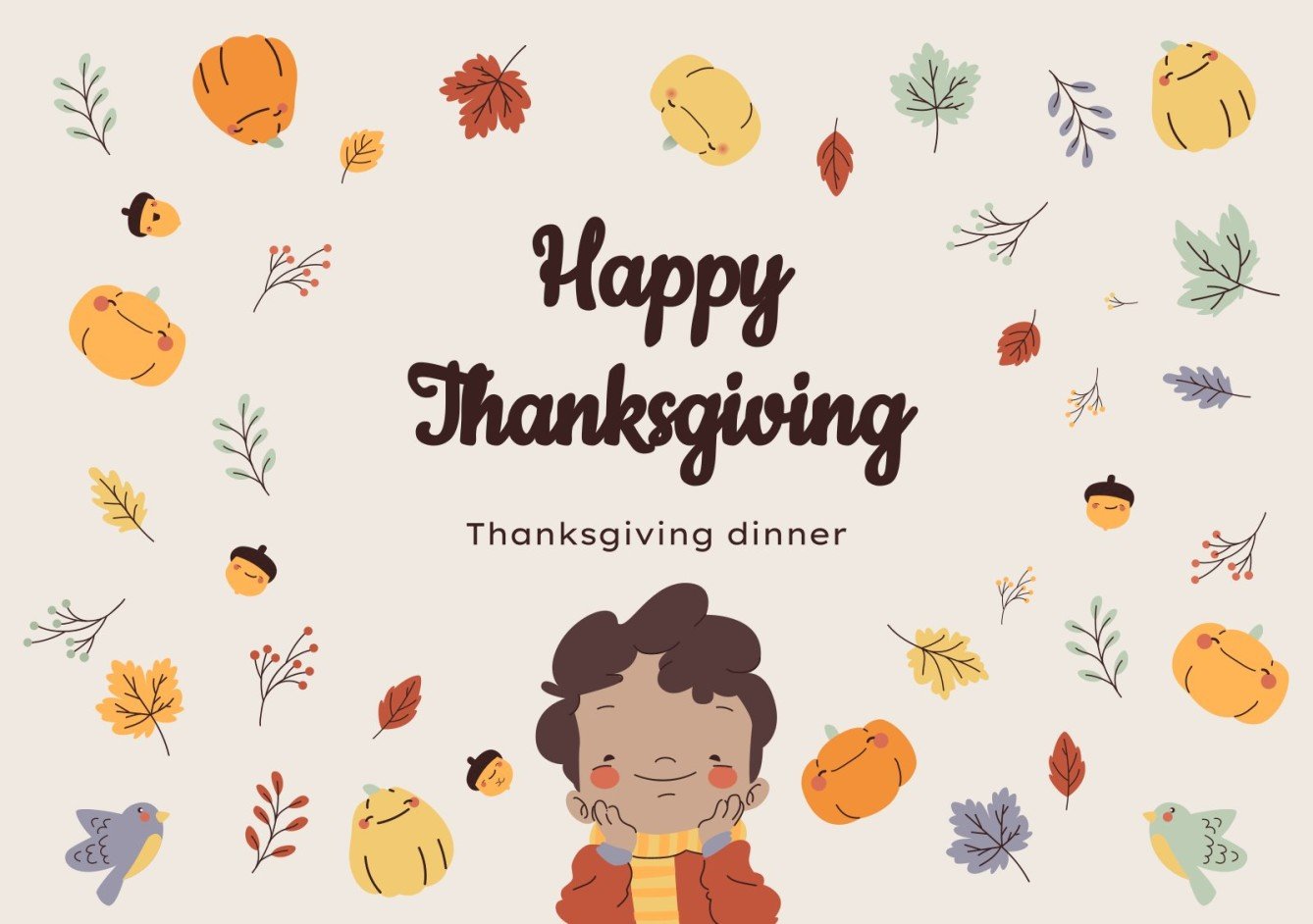 Thanksgiving Dinner Invitations | Google Slides & PowerPoint