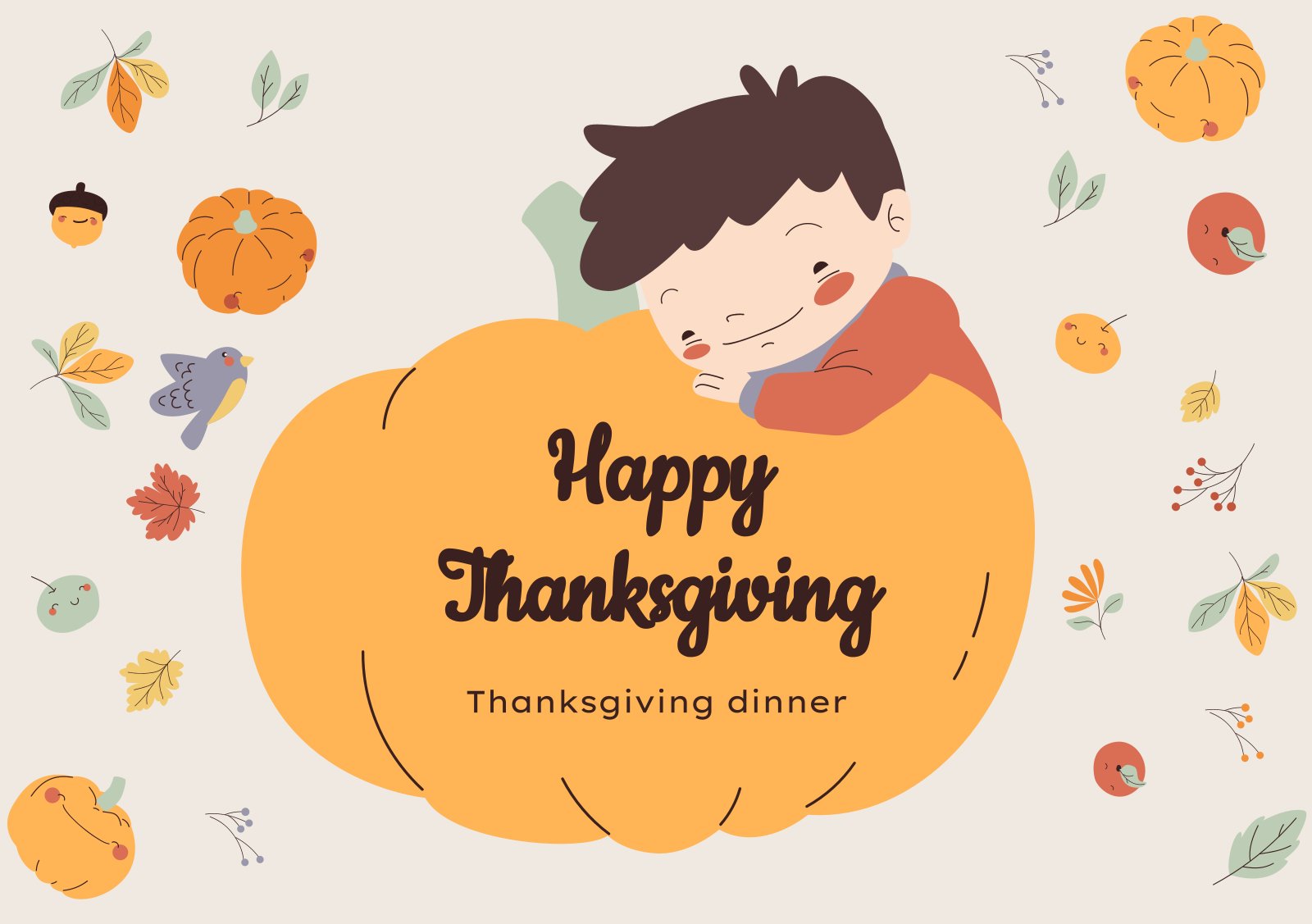 Thanksgiving Dinner Invitations | Google Slides & PowerPoint