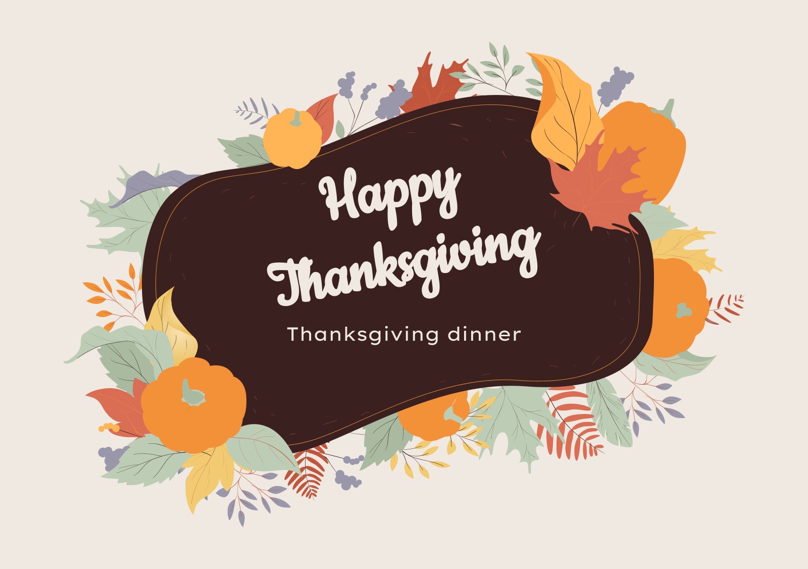 Thanksgiving Dinner Invitations | Google Slides & PowerPoint
