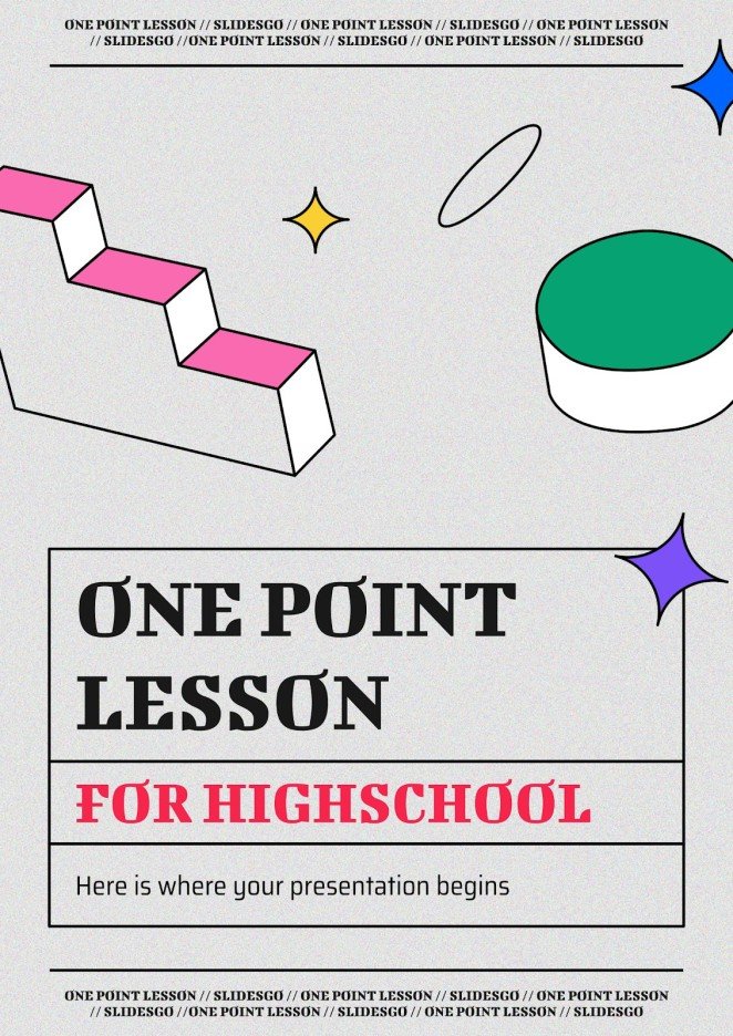 One Point Lesson for High School | Google Slides & PowerPoint