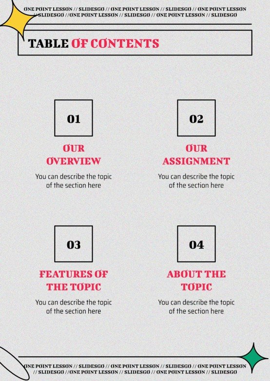 One Point Lesson for High School | Google Slides & PowerPoint