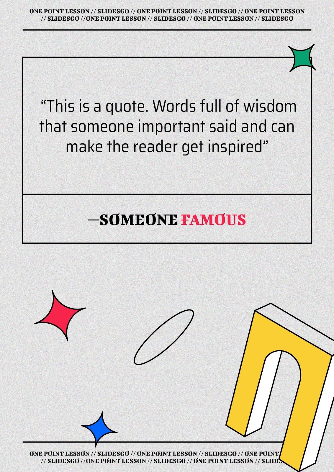 Lección de un solo punto | Google Slides y PowerPoint