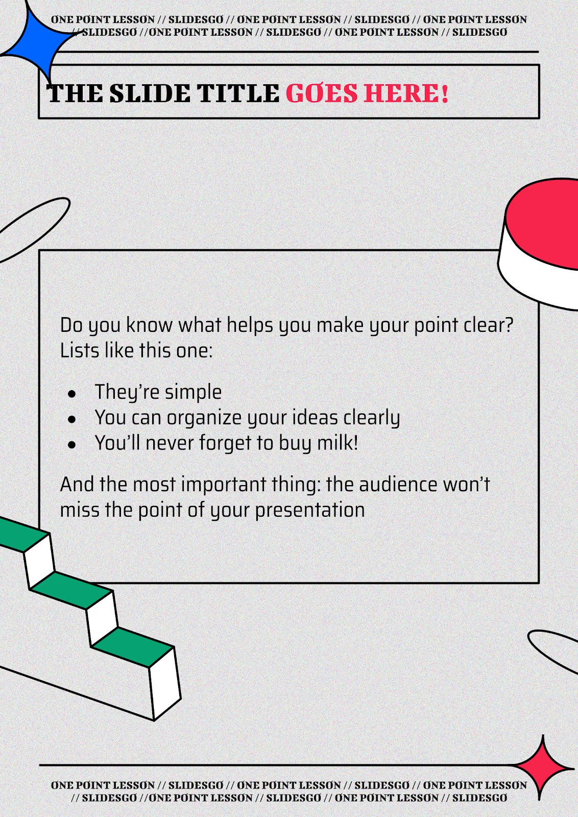 One Point Lesson for High School | Google Slides & PowerPoint