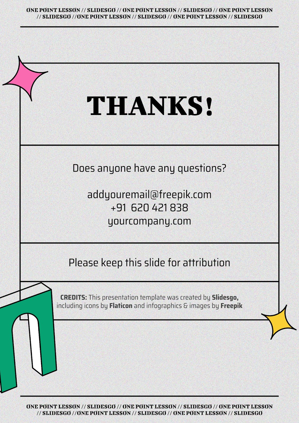 Lección de un solo punto | Google Slides y PowerPoint