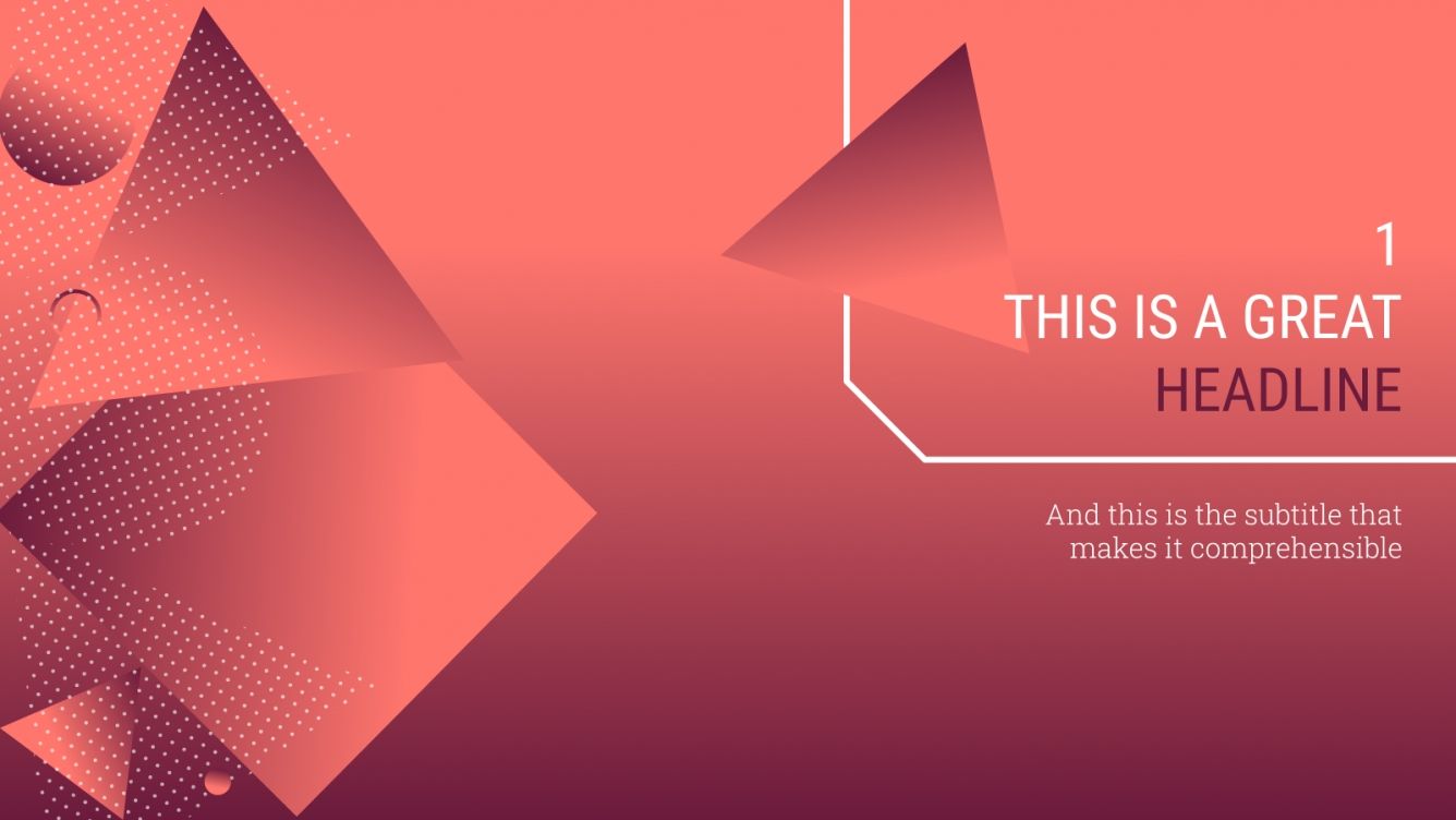 Geometric Gradient Google Slides and PowerPoint Template