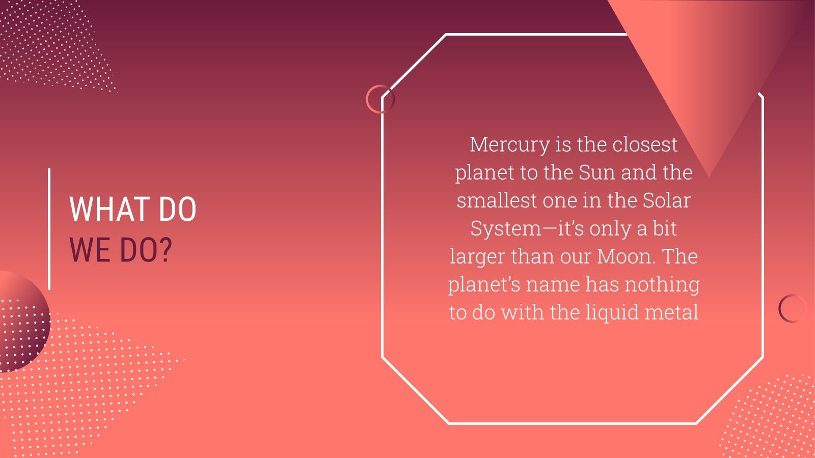 Geometric Gradient Google Slides and PowerPoint Template