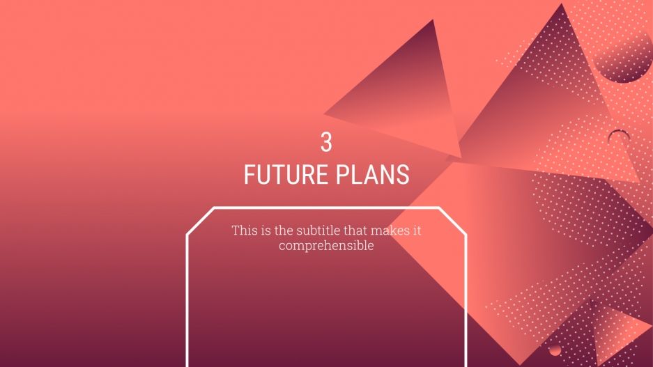 Geometric Gradient Google Slides and PowerPoint Template