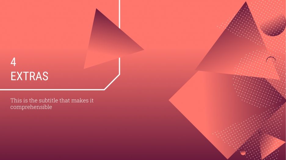 Geometric Gradient Google Slides and PowerPoint Template