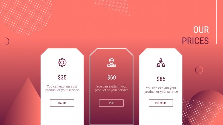 Geometric Gradient Google Slides and PowerPoint Template