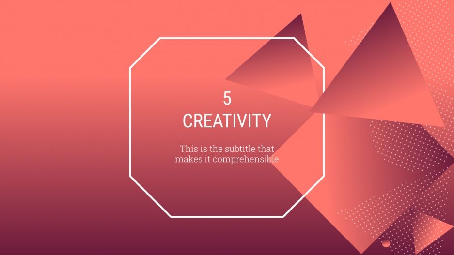 Geometric Gradient Google Slides and PowerPoint Template