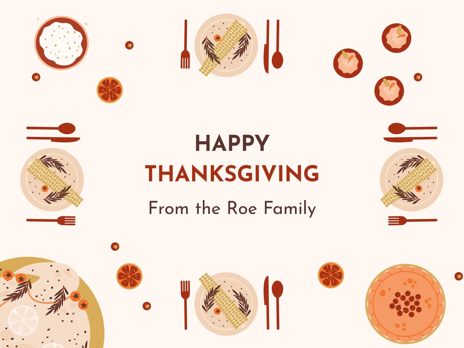 Thanksgiving Cards Collection Google Slides & PPT template