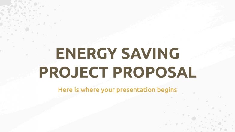 Energy Saving Project Proposal Google Slides & PPT template