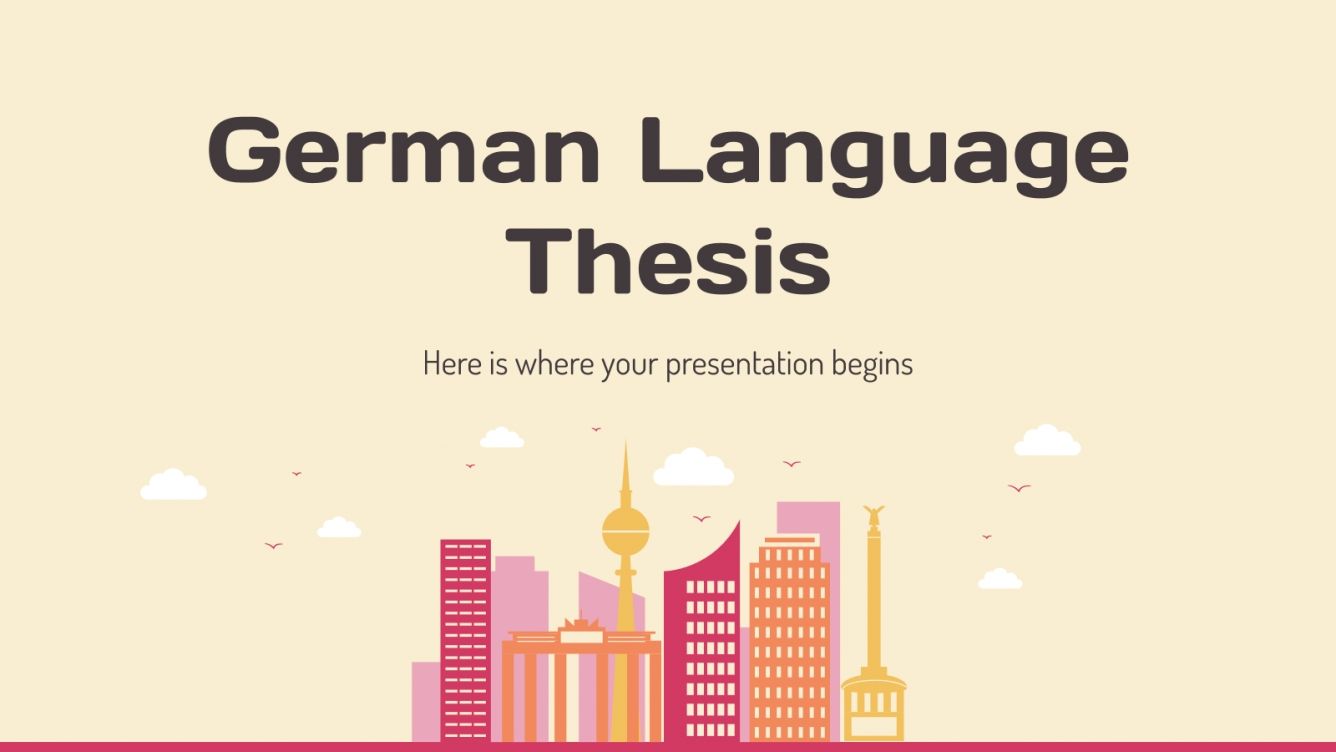 German Language Thesis Google Slides & PowerPoint template