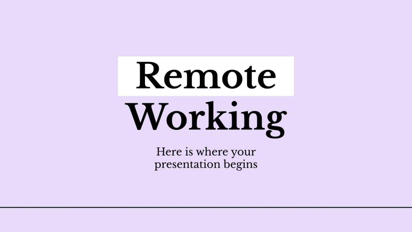 Remote Working Google Slides & PowerPoint template