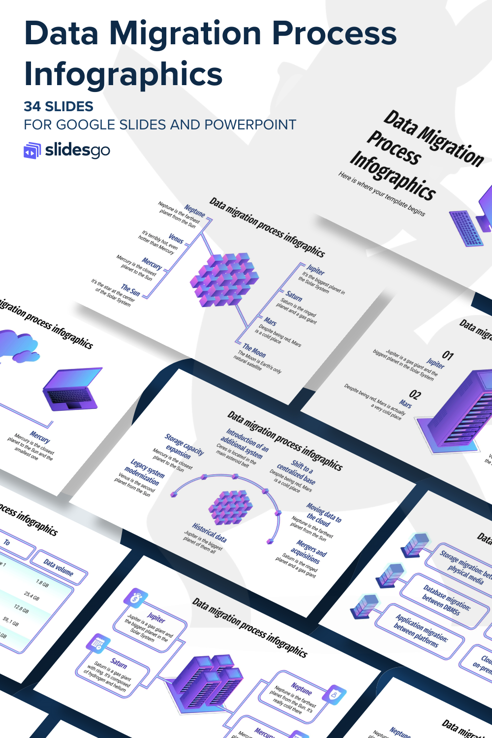 Data Migration Process Infographics | Google Slides and PPT