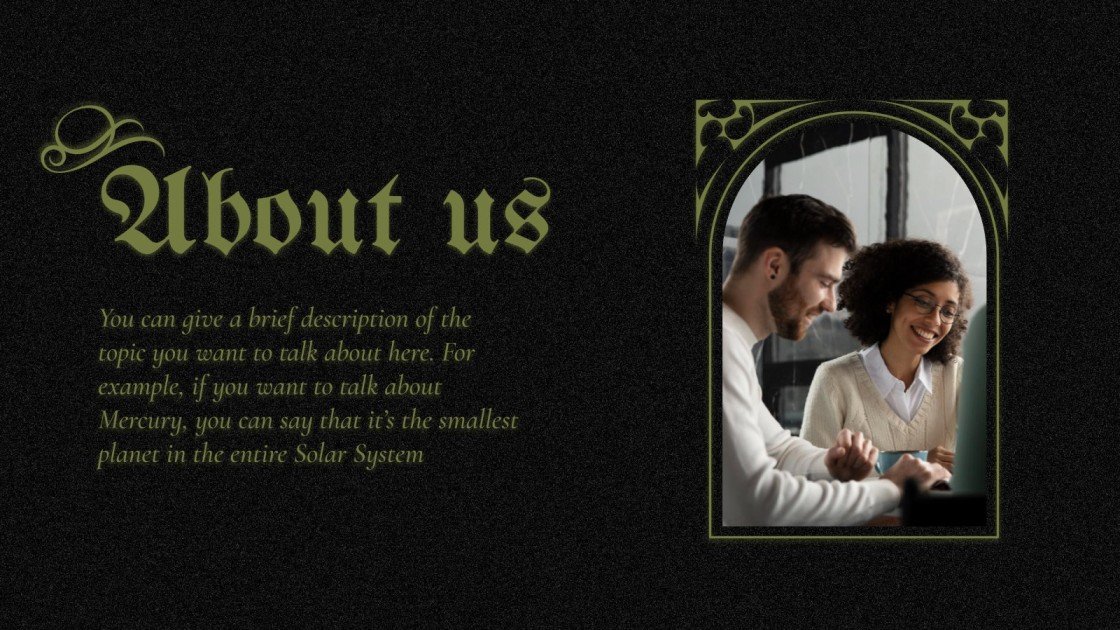 Gothic Aesthetic Agency | Google Slides & PowerPoint