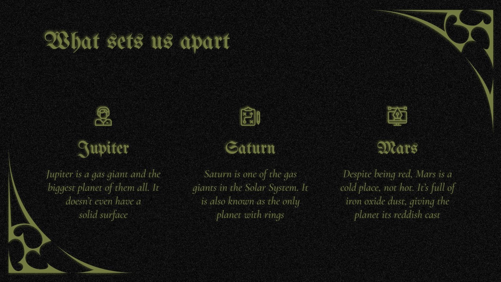 Gothic Aesthetic Agency | Google Slides & PowerPoint