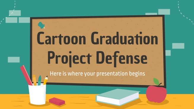 Cartoon Graduation Project Google Slides & PowerPoint template