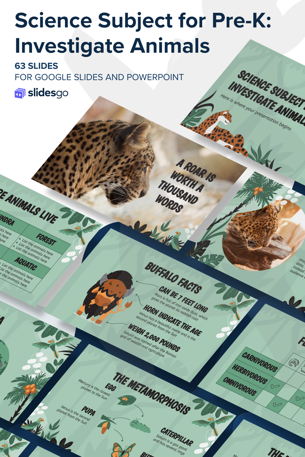 Science Subject for Pre-K: Investigate Animals | Google Slides