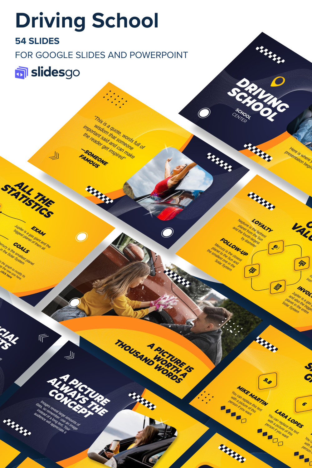 Driving School | Google Slides theme & PowerPoint template