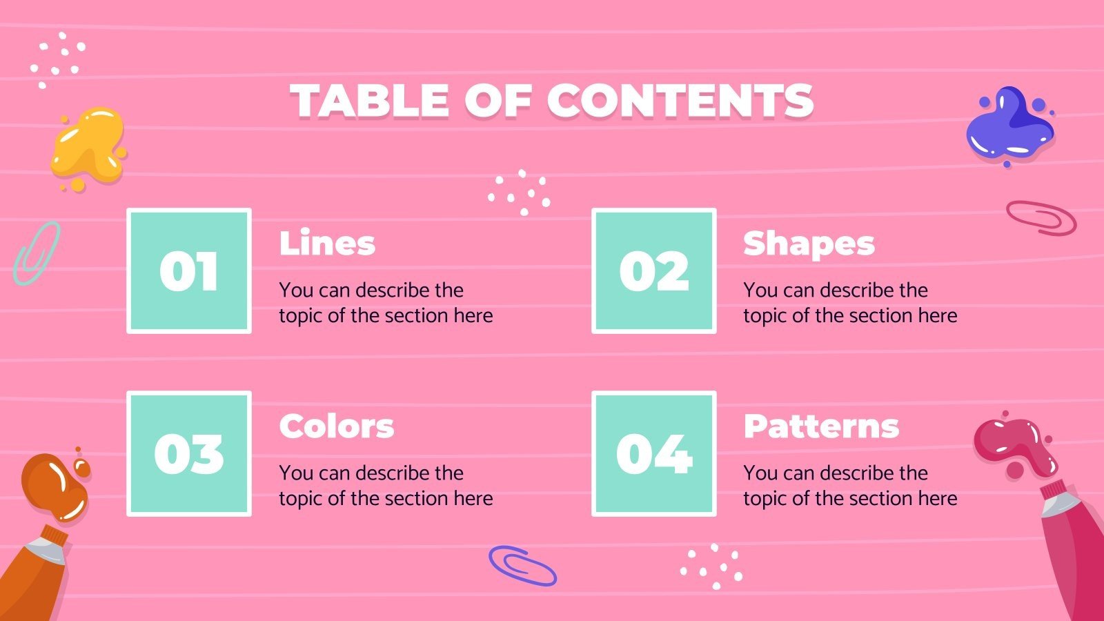 Art: Line, Shape, Color and Pattern | Google Slides & PPT