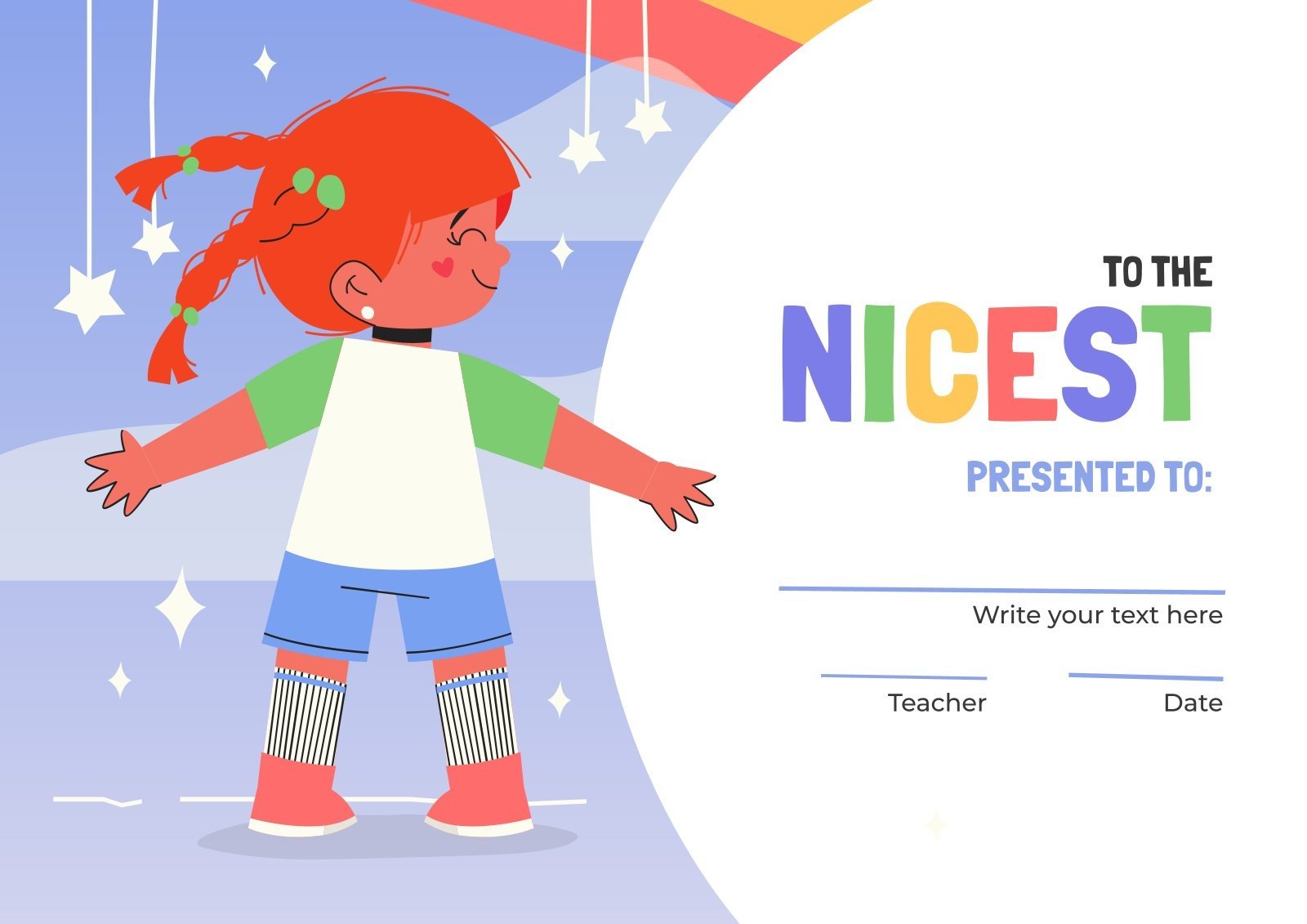 Printable Class Superlatives Awards for Pre-K | Google Slides