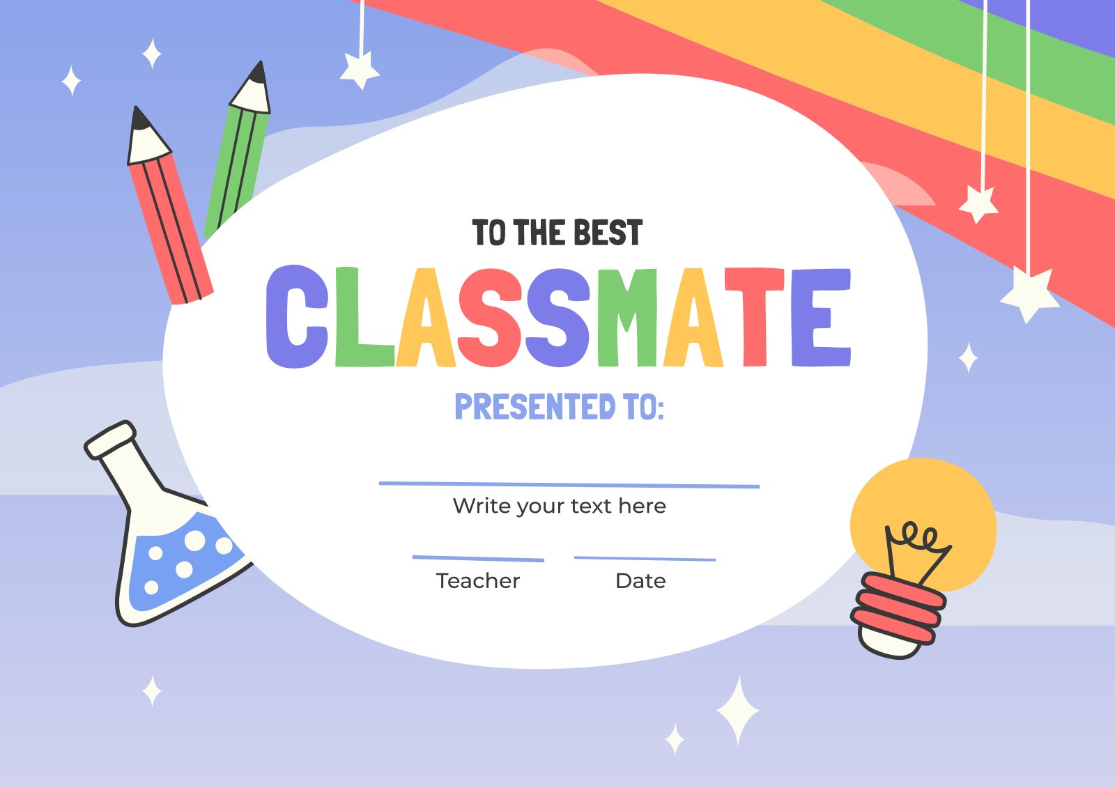 Printable Class Superlatives Awards for Pre-K | Google Slides