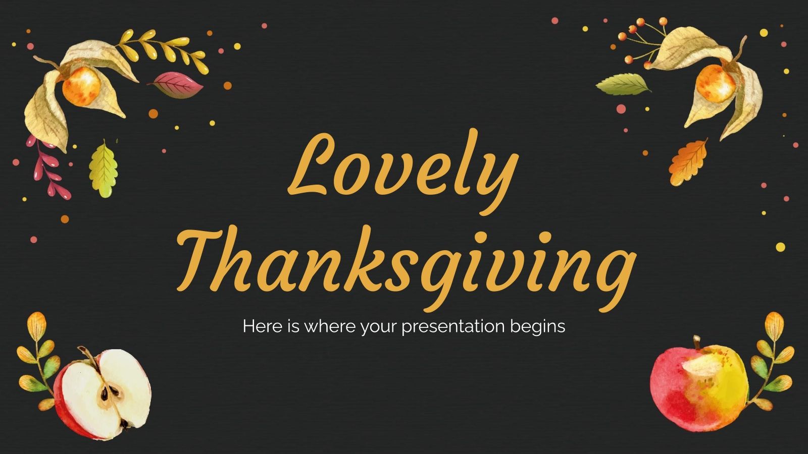 Lovely Thanksgiving Google Slides theme & PowerPoint template