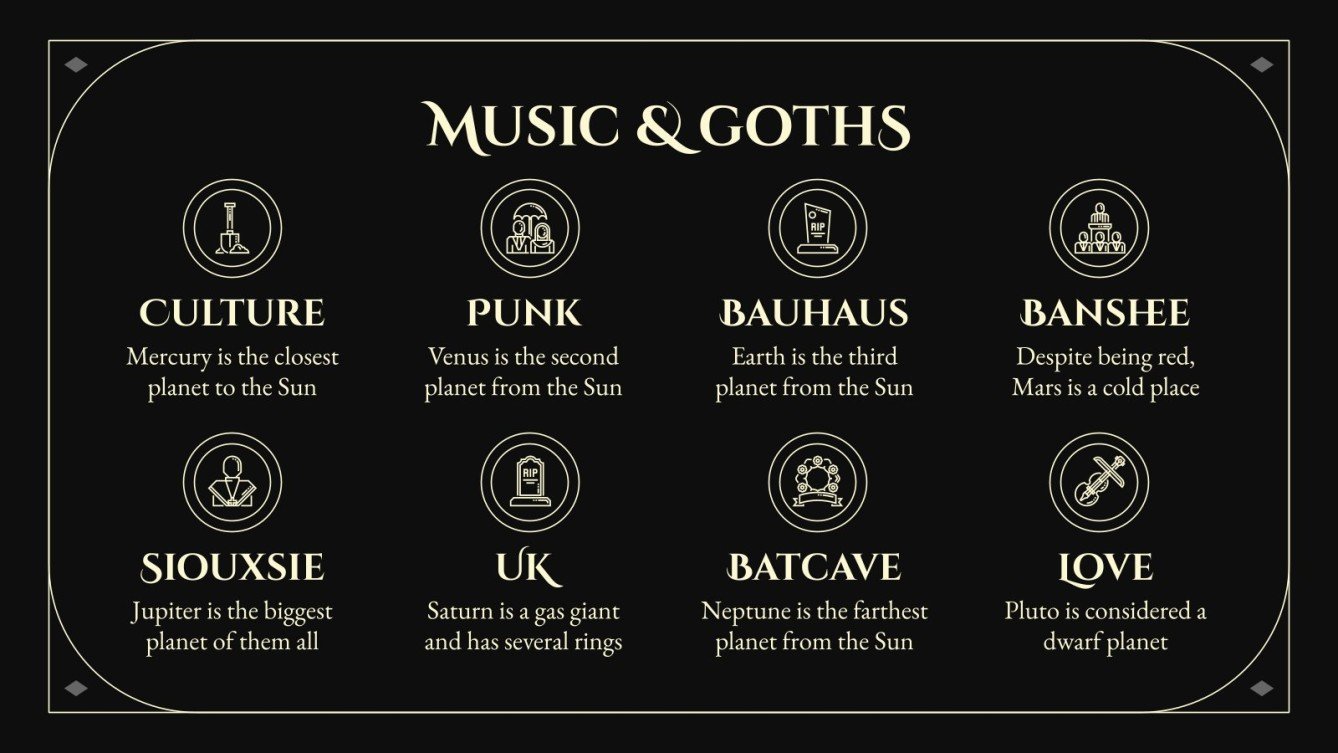 World Goth Day | Google Slides & PowerPoint template